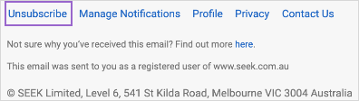 How do I unsubscribe from JobStreet emails and notifications? - Jobstreet